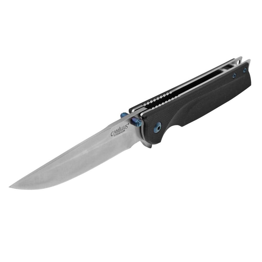 Camillus KETO Folder, 8 in. Folding Knife, Black 19392 - The Home Depot
