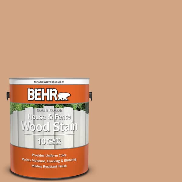 BEHR 1 gal. #260F-4 Sunset Beige Solid Color House and Fence Exterior ...