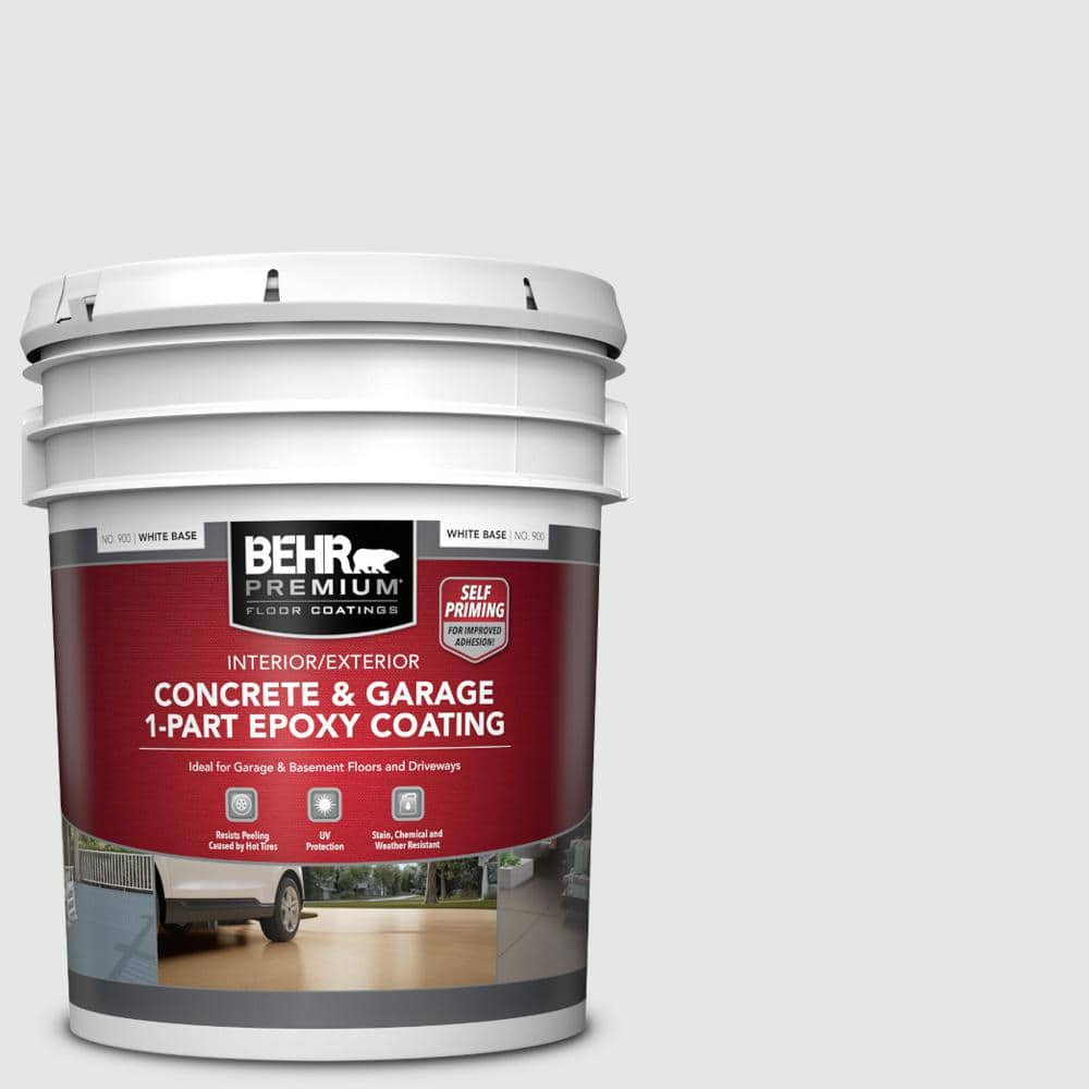BEHR PREMIUM 5 gal. #PPU26-13 Silent White Self-Priming 1-Part Epoxy ...
