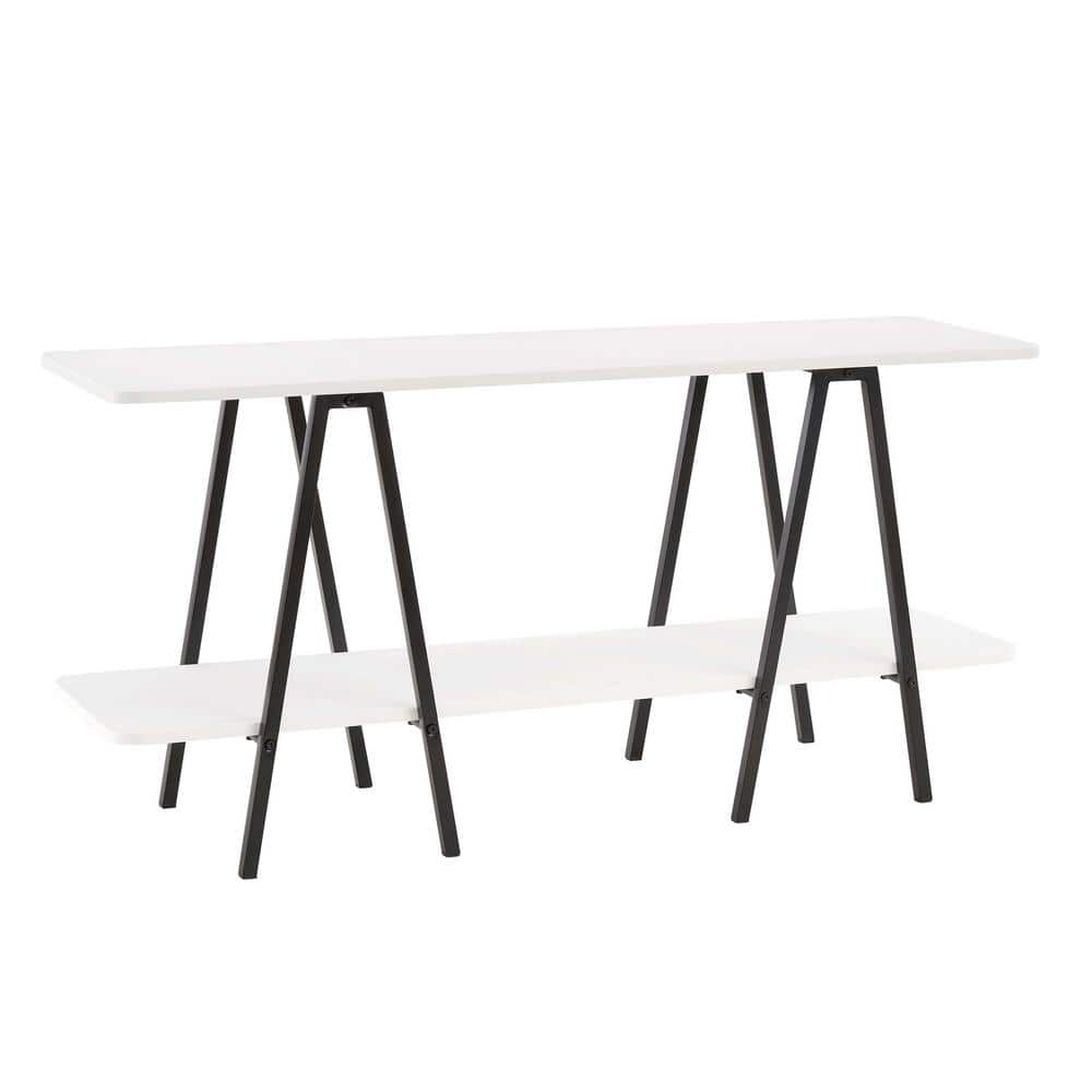 Manhattan Comfort Celine 47.24 in. Modern White Rectangle MDF Wood ...
