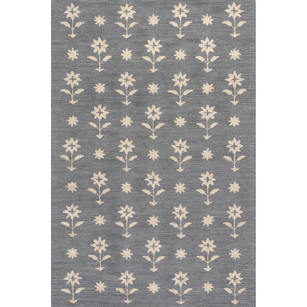RUGS USA Ella Wool Blue Grey 6 ft. x 9 ft. Patio Rug NEAT03A-609 - The ...