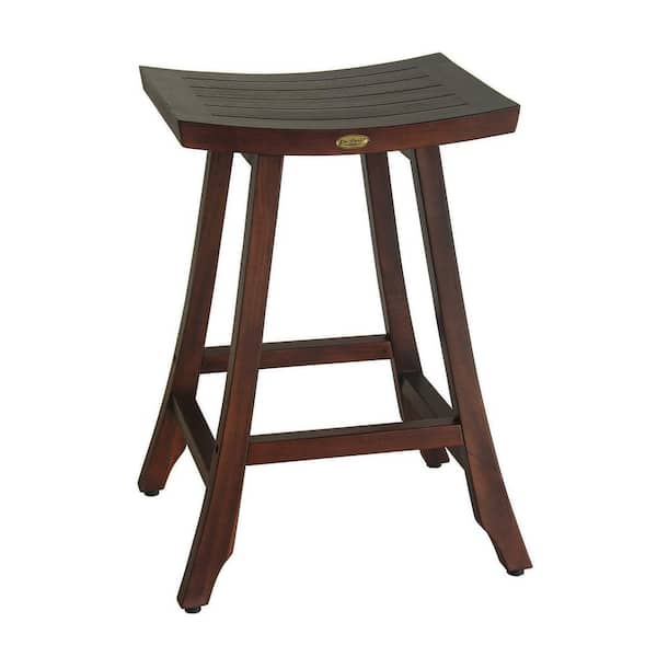 DecoTeak Satori 30 in. H Teak Brown Bar Stool DT1260