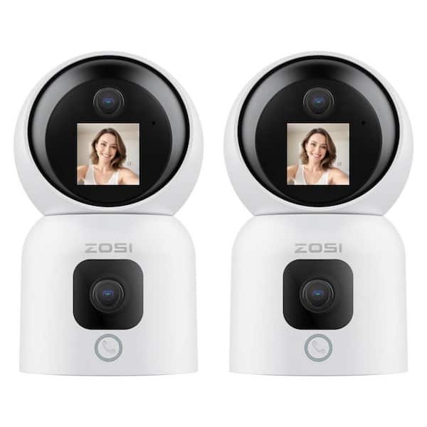 ZOSI C528M 6MP(2*3MP) Wired Indoor Smart Home Security Camera, Baby Pet ...
