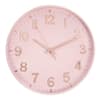 12 in. Modern Quartz Wall Clock-Pink HPGWVLN7 - The Home Depot