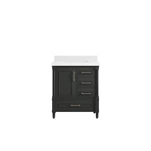 Willow Collections Hudson 30 in. Single Sink Freestanding Alabaster ...