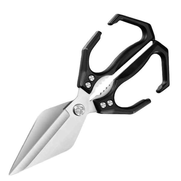 Numhew Black Japanese Poultry Shears, Stainless Steel Kitchen Scissors ...