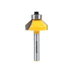 Yonico Chamfer Edge Forming 45-1/4 in. Shank Carbide Tipped Router Bit ...