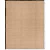 SAFAVIEH Natural Fiber Beige/Black 9 ft. x 12 ft. Border Area Rug ...