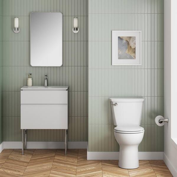 Cadet 12 in. Rough in 2-Piece 1.28 GPF Single Flush Round Chair Height ...