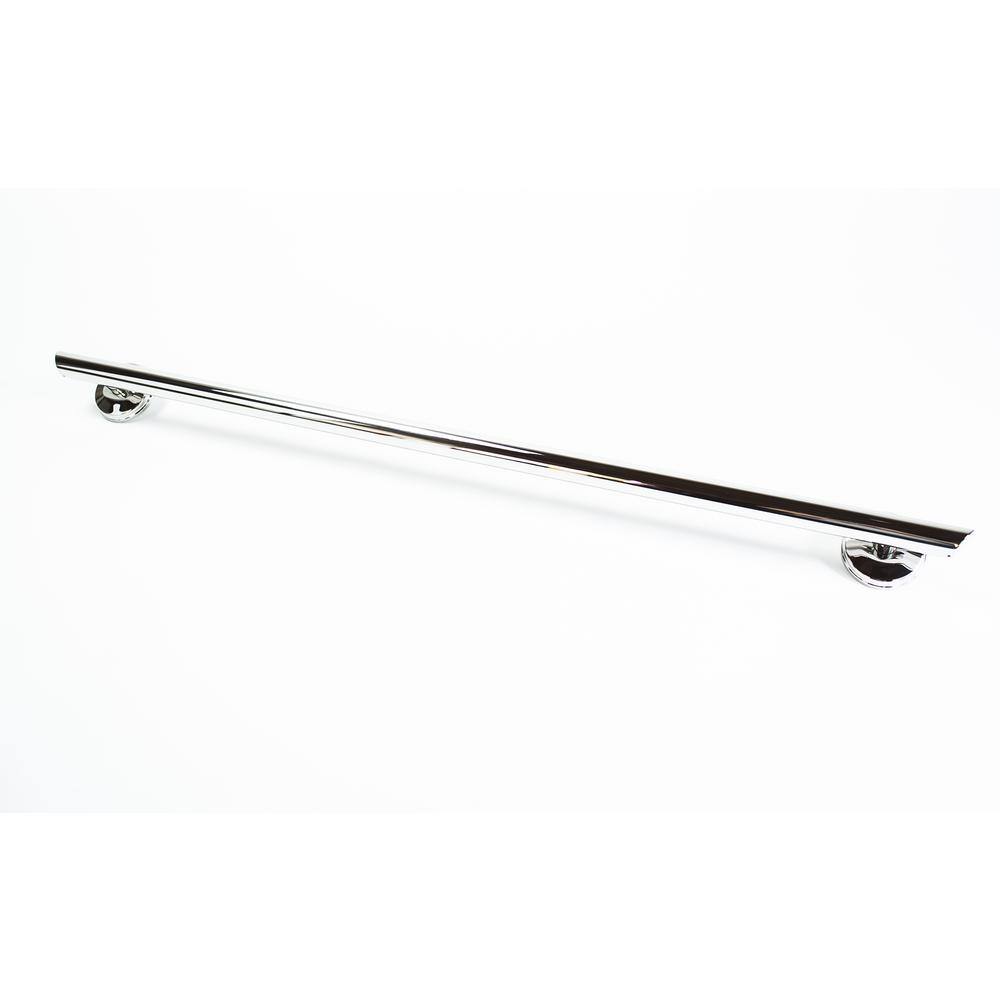 Grabcessories 32 in. x 1.25 in. Concealed Screw Straight Decorative ADA ...