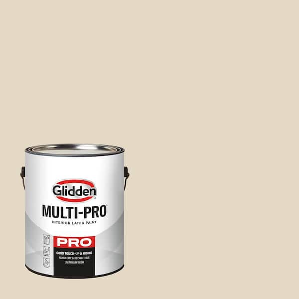 Glidden Multi-Pro 1 gal. PPG1085-2 Bone White Ultra Flat Interior Paint ...
