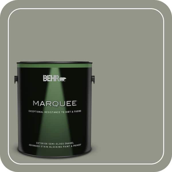 BEHR MARQUEE 1 gal. #ECC-36-1 Shady Willow Semi-Gloss Enamel Exterior ...
