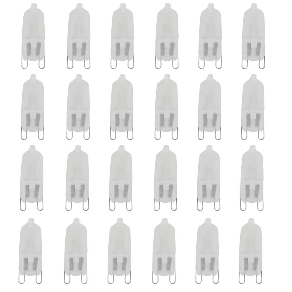 Feit Electric 50-Watt Bright White (3000K) T4 G9 Bi-Pin Base Dimmable ...