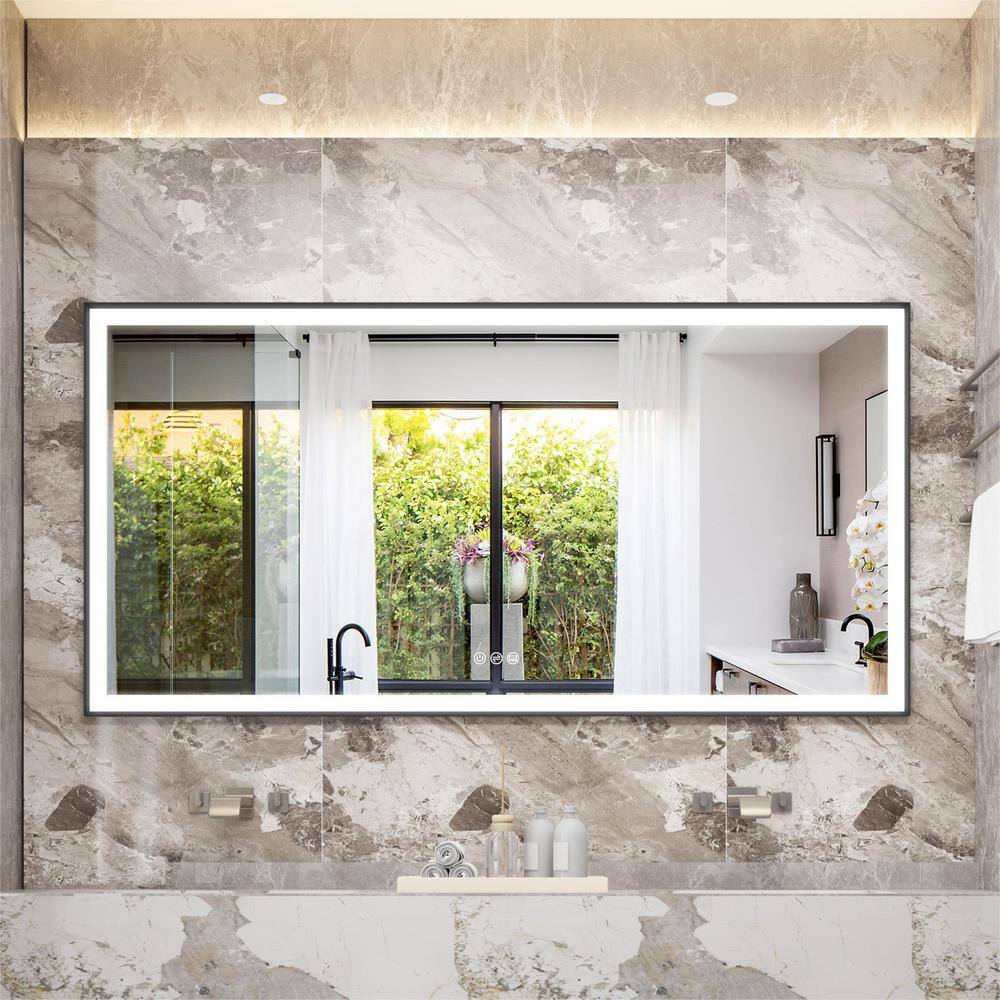 ANGELES HOME 72 in. W x 36 in. H Large Rectangular Heavy Duty Framed ...