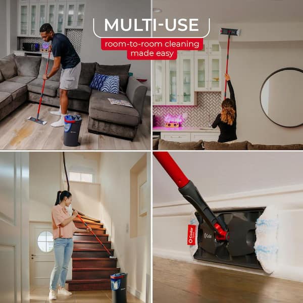 O-Cedar H2prO Microfiber Flat Mop System 175765 - The Home Depot