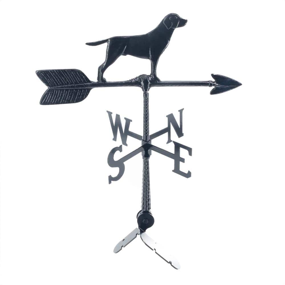 Montague Metal Products 24 in. Aluminum Retriever Weathervane - Black ...