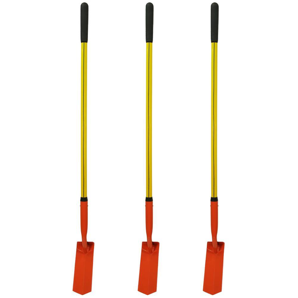 Nupla 48 in. Classic Fiberglass Trenching Shovel with Heavy-Duty V-Type ...