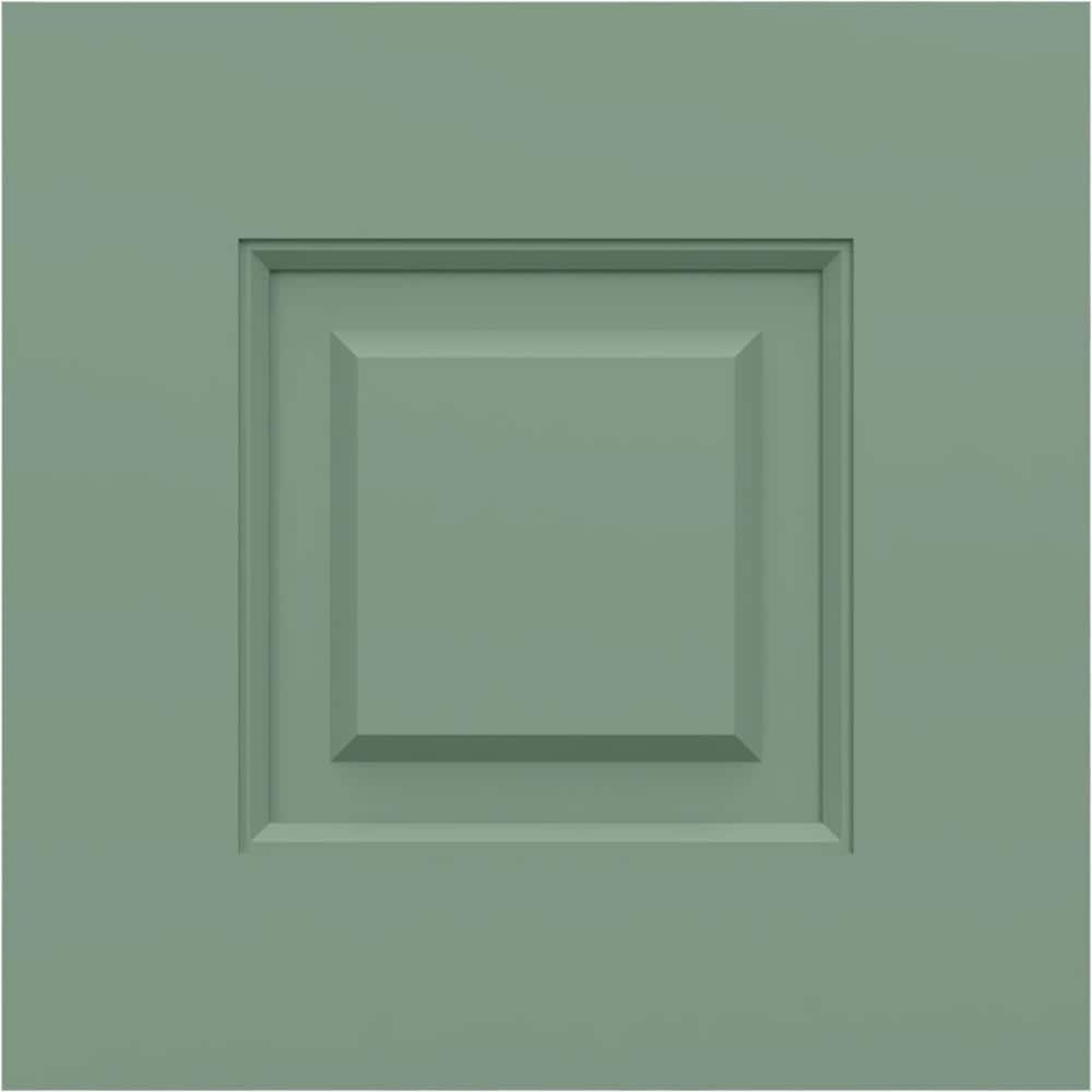 Ekena Millwork 12 in. W x 12 in. H True Fit PVC Raised Panel Shutters ...