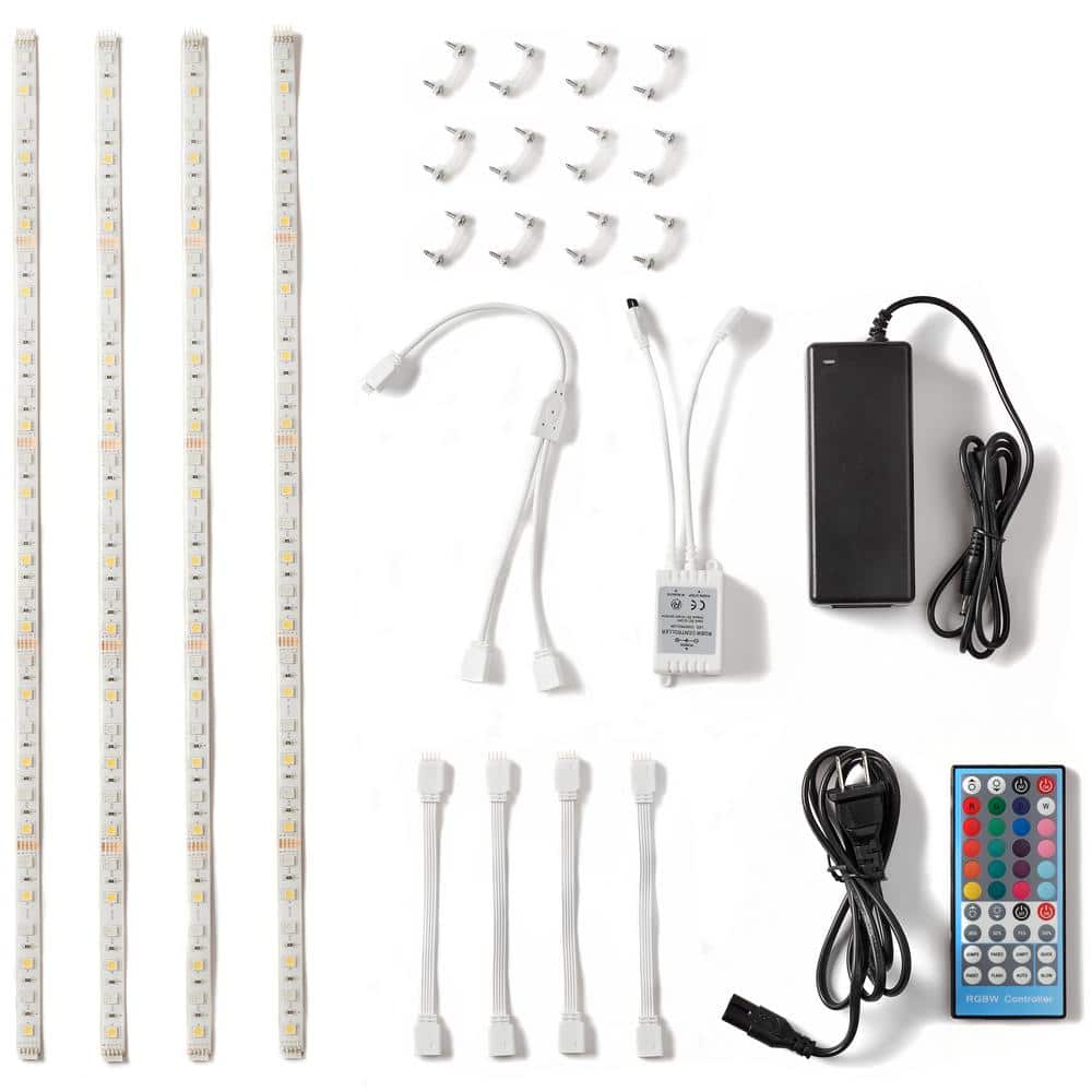 Newhouse Lighting 20 in. RGB with Warm White (3000K) Linkable LED Tape ...