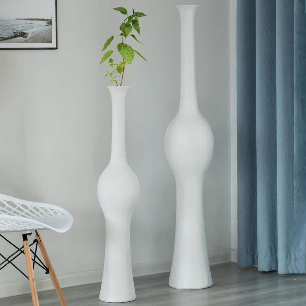 Uniquewise Unique Style Floor Vase for Entryway Dining or Living Room ...
