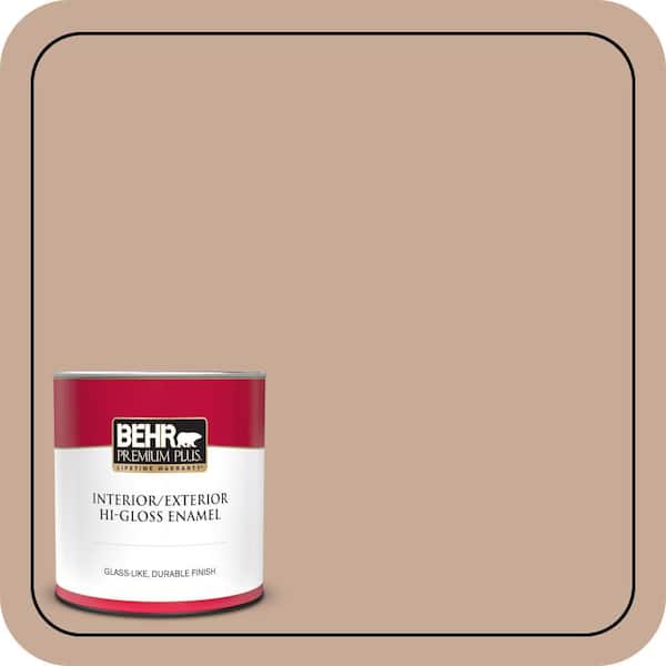 BEHR PREMIUM PLUS 1 qt. #S220-3 Sanderling Hi-Gloss Enamel Interior ...