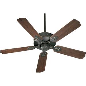 FANIMATION Windpointe 52 in. Rust Ceiling Fan with Antique Narrow Oval ...