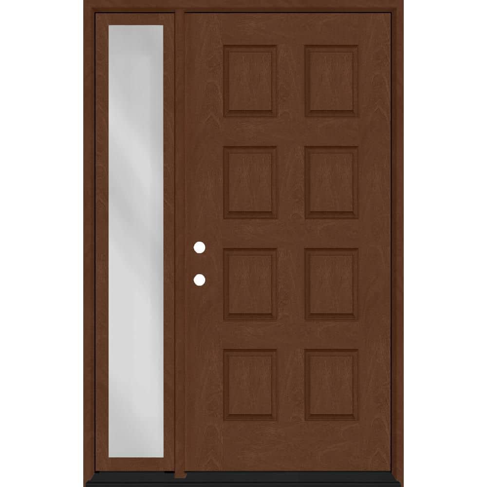 Steves & Sons Regency 57 in. x 80 in. 8-Panel RHIS Chestnut Mahogany ...
