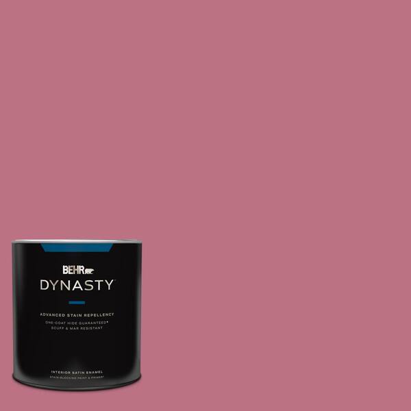 BEHR DYNASTY 1 qt. #MQ1-08 Smell the Roses One-Coat Hide Satin Enamel ...
