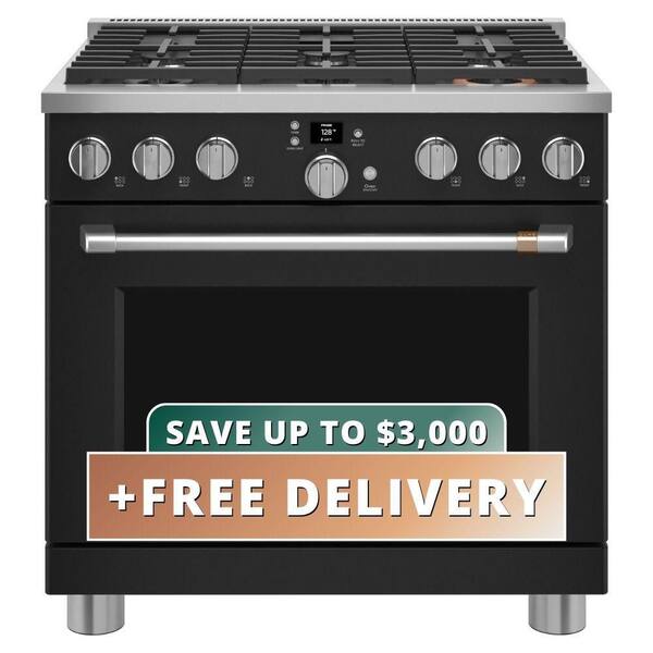 Kucht Custom KNG 36 in. 5.2 cu. ft. Propane Gas Range with Convection ...