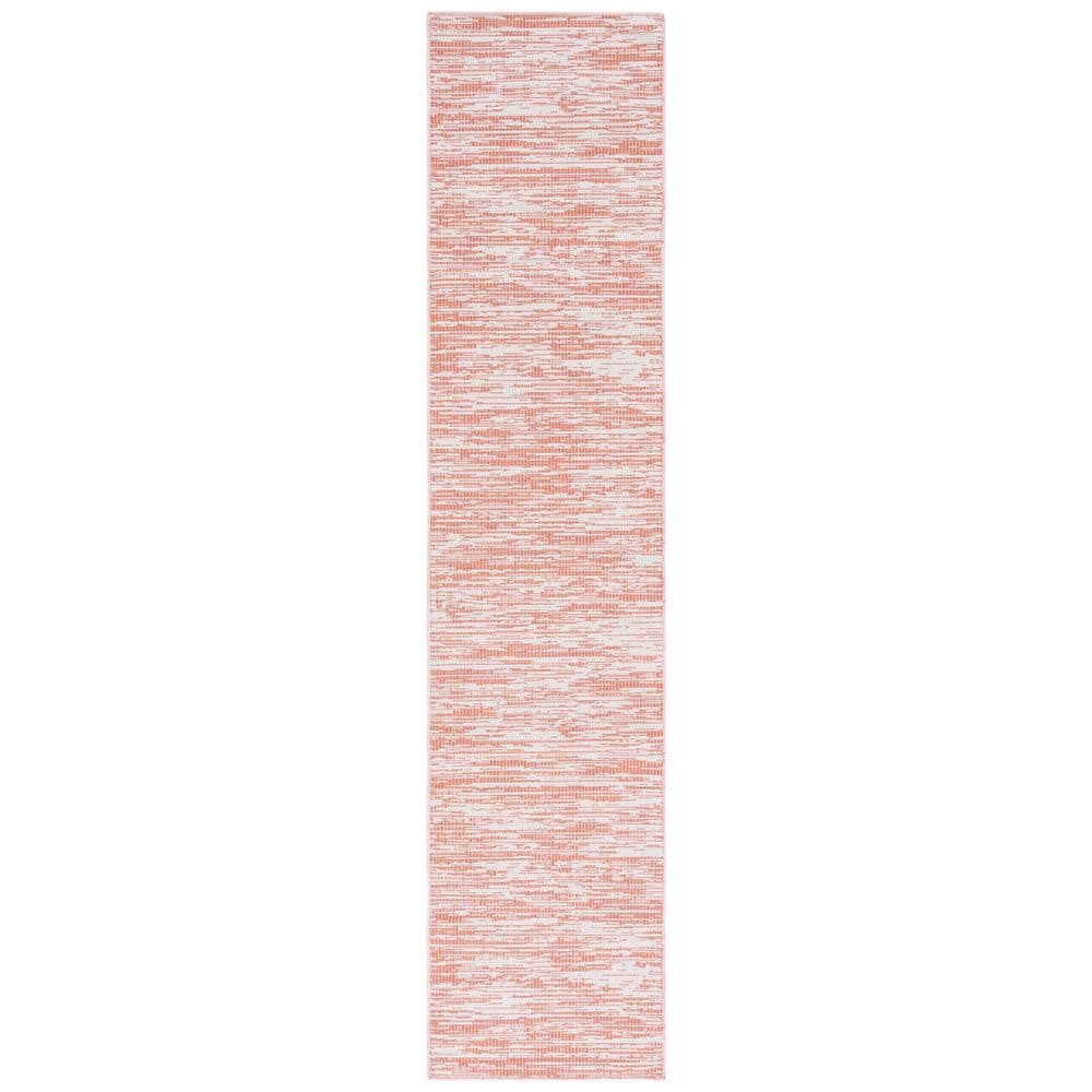 SAFAVIEH Hampton Terracotta 2 ft. x 9 ft. Abstract Distressed Indoor ...