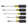 Klein Tools 5-Piece Assorted Screwdriver Set- Cushion Grip Handles ...