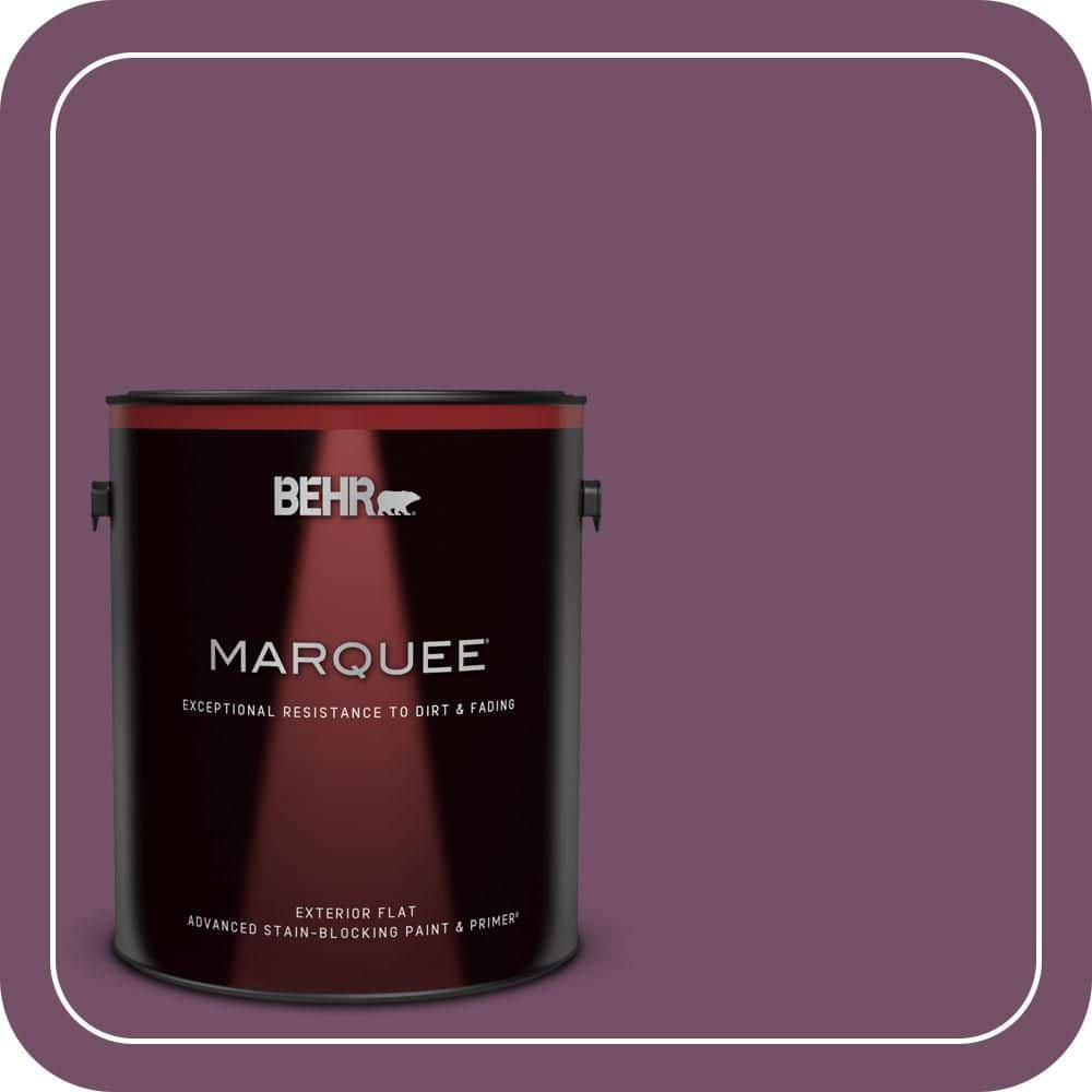 BEHR MARQUEE 1 gal. #690D-7 Radicchio Flat Exterior Paint & Primer ...