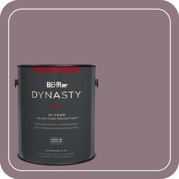 BEHR DYNASTY 1 gal. #BNC-20 Purple Rubiate Flat Exterior Stain-Blocking ...