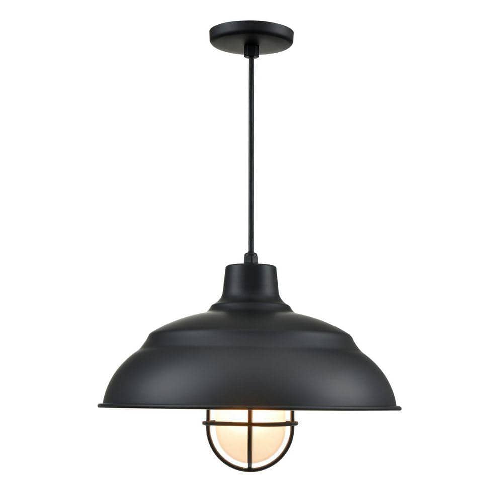 Millennium Lighting R-Series 17 in. Wide 1-Light Satin Black Indoor ...