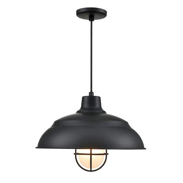 Millennium Lighting R-Series 17 in. Wide 1-Light Satin Black Indoor ...