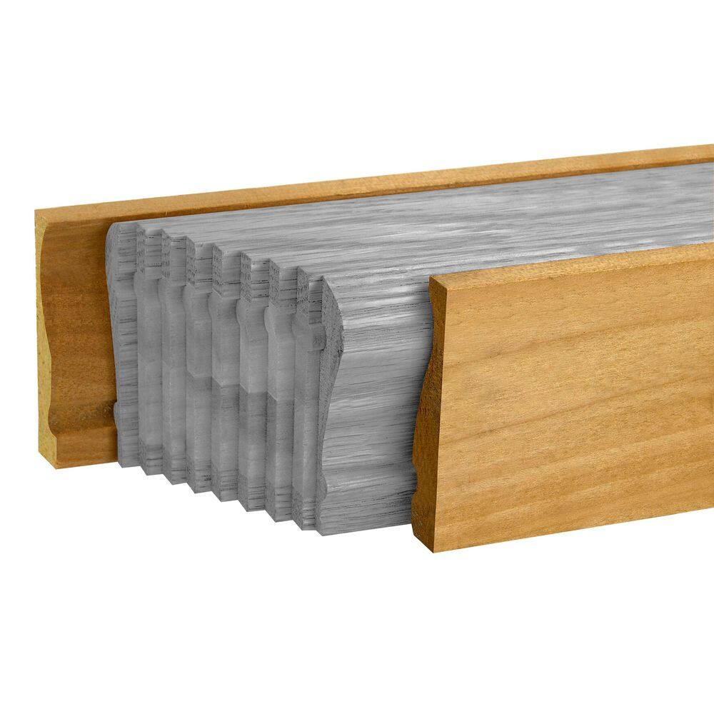 EVERMARK Stair Parts 6510 16 ft. Unfinished Pine Bending Handrail 6510E ...