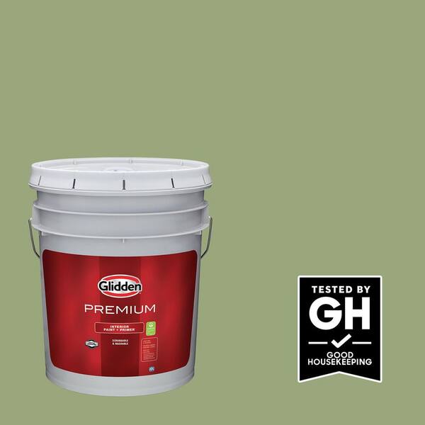 Glidden Premium 5 gal. PPG1121-5 Guacamole Eggshell Interior Latex ...