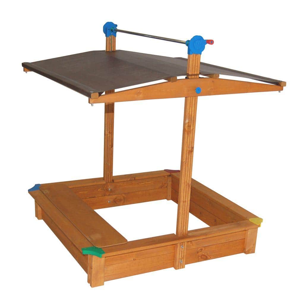 44 in. x 44 in. x 48 in. Square Sandbox MAXI - The Home Depot