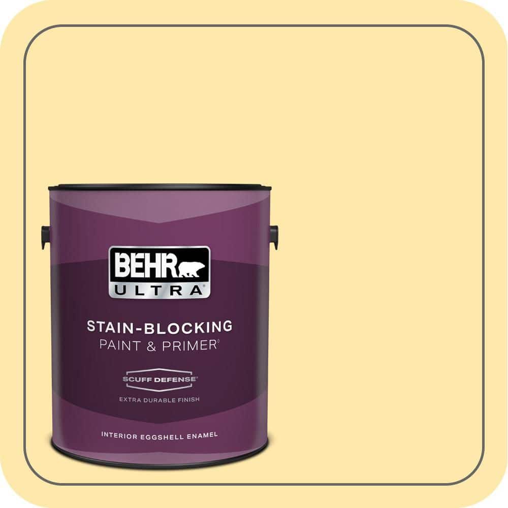 BEHR ULTRA 1 gal. #PPH-02 Corn Extra Durable Eggshell Enamel Interior ...