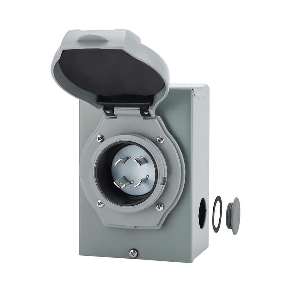 .N/A 30 Amp NEMA L14-30P Power Inlet Box, 125/250V, 3750/7500W ...