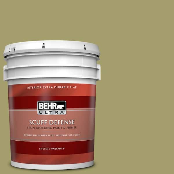 BEHR ULTRA 5 gal. #S340-5 Farm Fresh Extra Durable Flat Interior Paint ...