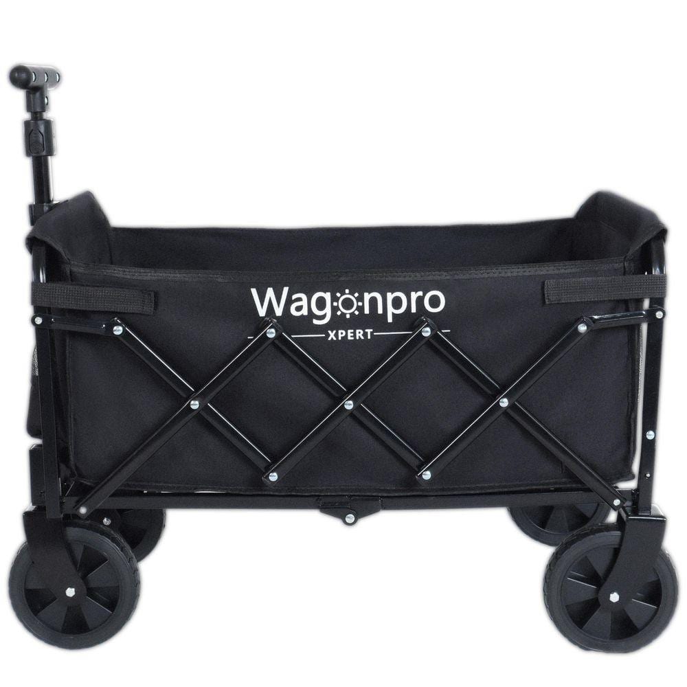 BOPOREA MEGO LLC 8 cu. ft. Steel Folding Wagon, Weelbarrow Travel Cart ...