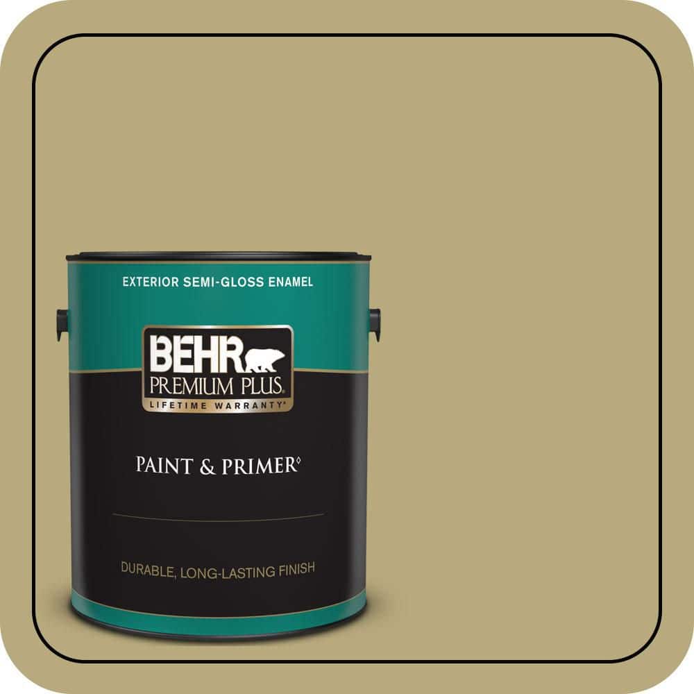 BEHR PREMIUM PLUS 1 gal. #M330-5 Fresh Brew Semi-Gloss Enamel Exterior ...