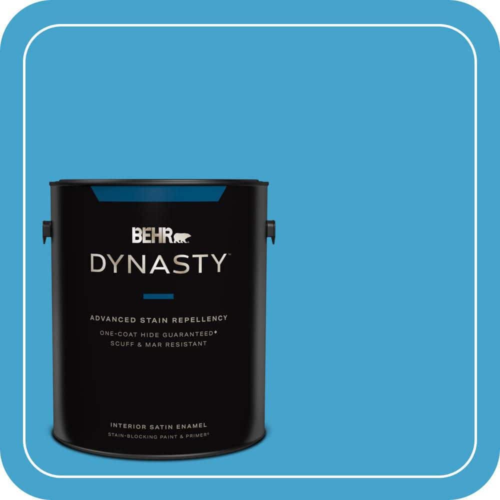 BEHR DYNASTY 1 gal. #540B-6 Sea Ridge Satin Enamel Interior Stain ...