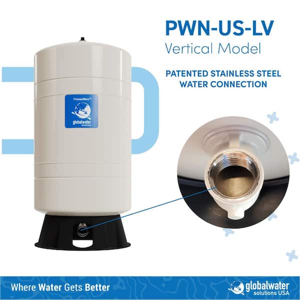 globalwater solutions PressureWave 42.3 Gal. Vertical Pressurized Well ...
