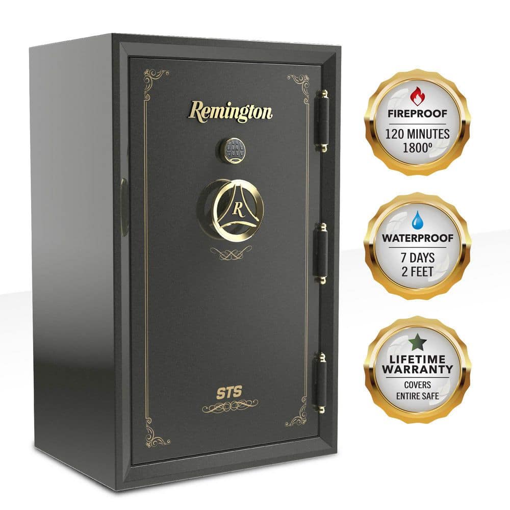 Remington STS 50-Gun Fireproof and Waterproof Executive Gun Safe with ...