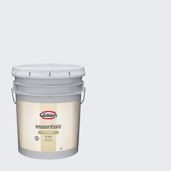 Glidden Essentials 5 gal. PPG1164-1 Windswept Flat Exterior Paint ...
