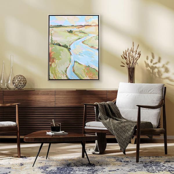 Paragon Modern Flow 1 Piece Framed Giclee Abstract Art Print 36 in. x ...