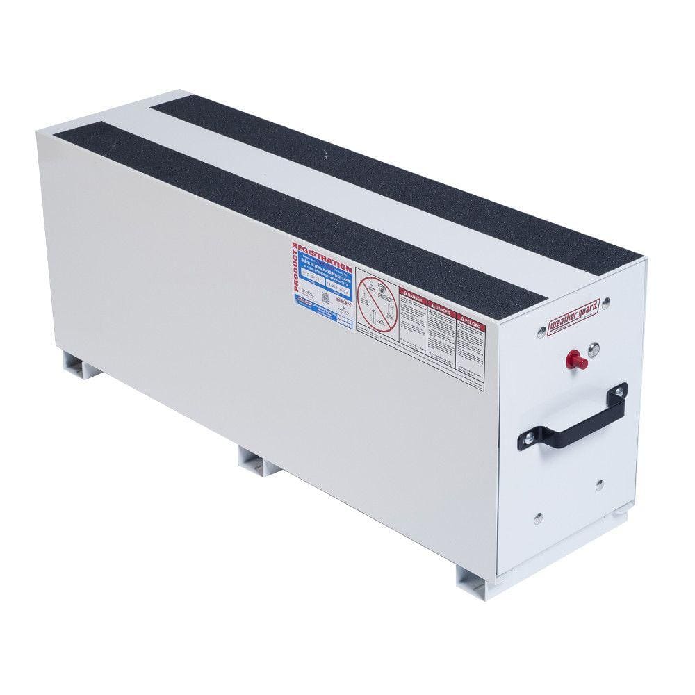 Weather Guard 12.5 in. Aluminum Pat Rack Drawer in Brite White 310-3-01 ...