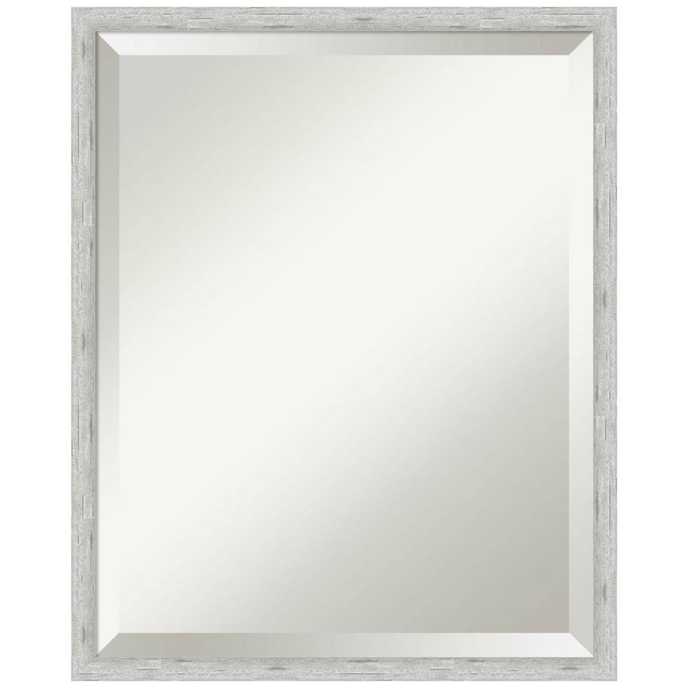 Amanti Art Imprint Silver 17 in. W x 21 in. H Beveled Modern Rectangle ...